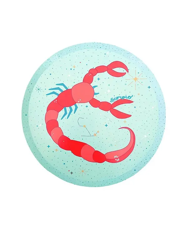 JOLLITY & CO Zodiac Themed Paper Party Dinner Plates, Set Of 8 - Scorpio