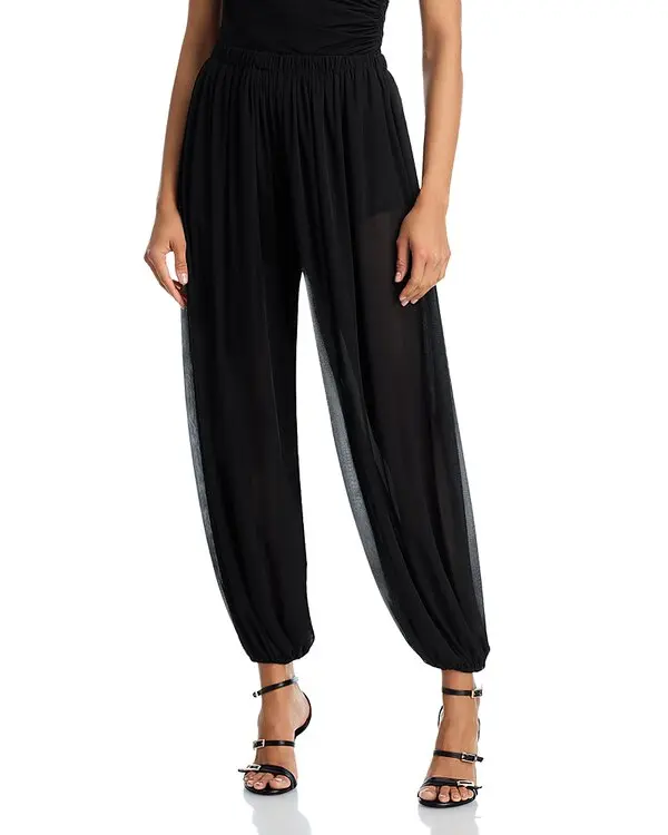 Aqua Balloon Pull-on Pants - Black