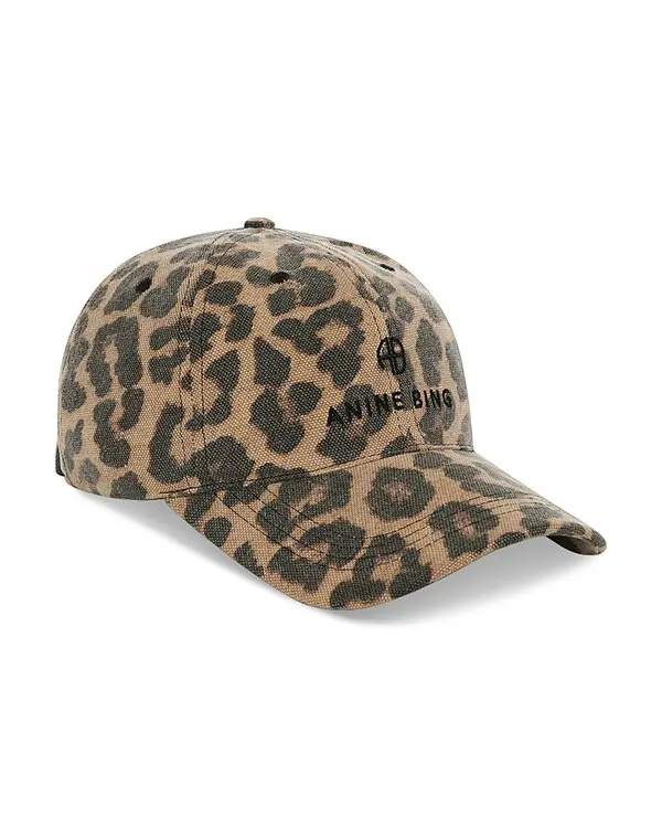 ANINE BING Jeremy Baseball Cap - Leopard