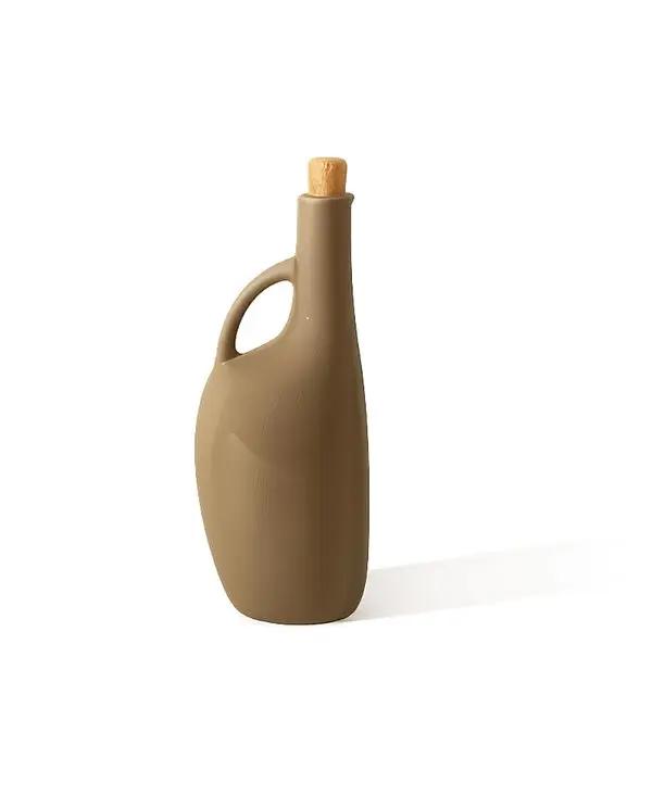 GHARYAN STONEWARE Canard Olive Oil Dispenser - Linen