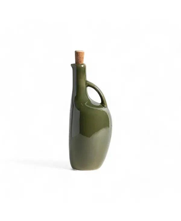 GHARYAN STONEWARE Canard Olive Oil Dispenser - Shiny Green
