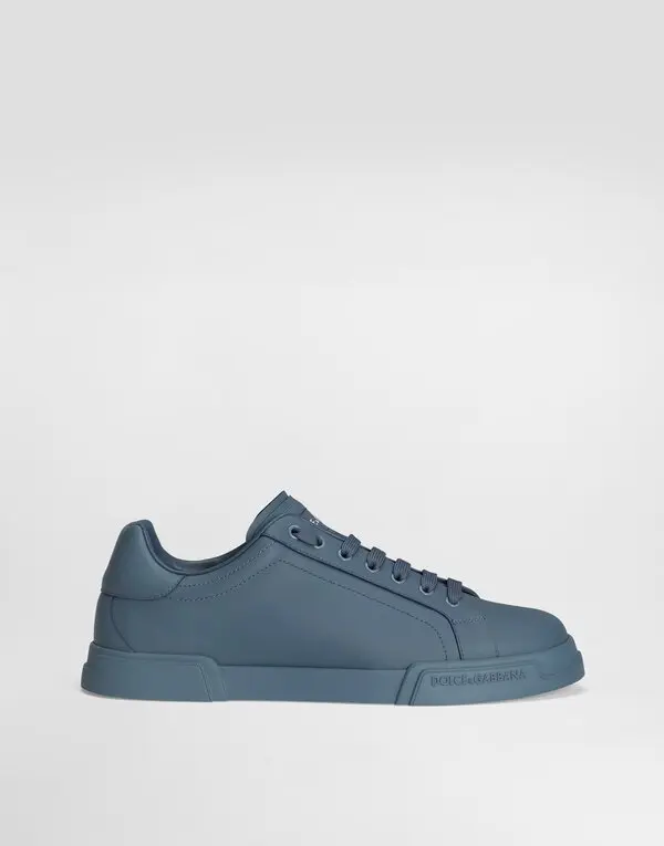 Dolce & Gabbana Portofino Light Strobel Calfskin Sneakers - Azure