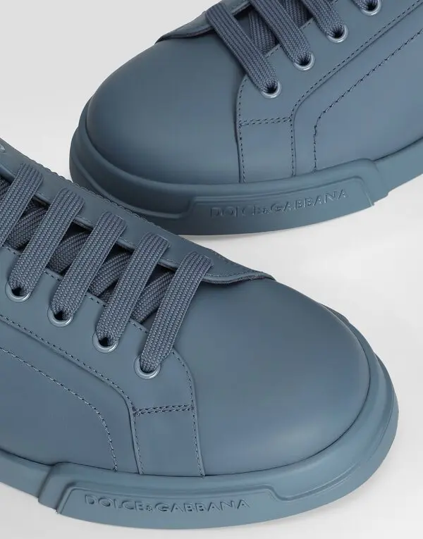 Dolce & Gabbana Portofino Light Strobel Calfskin Sneakers - Azure