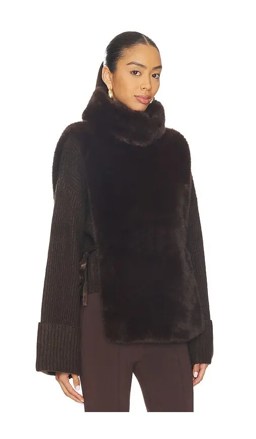 SUSANNA CHOW Laurelle Faux Fur Vest