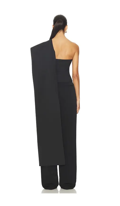 RÓHE One-shoulder Cape Top