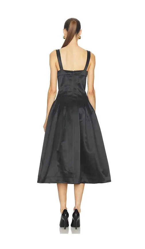 NICHOLAS Corset Waist Midi Dress