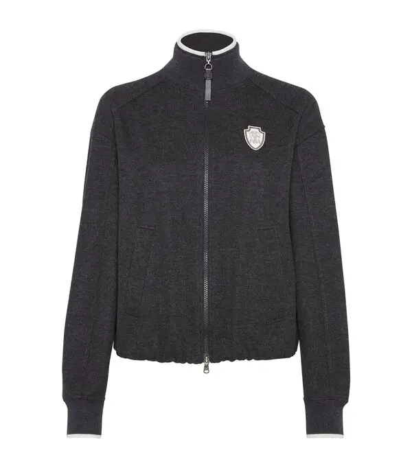 Brunello Cucinelli Cashmere-blend Crest Jacket