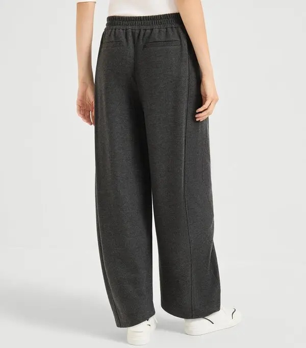 Brunello Cucinelli Double-cashmere Jersey Sweatpants