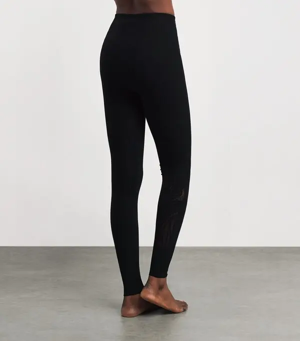 Wolford Net-panel Rose Leggings