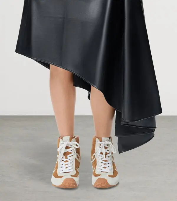 Loewe Leather Ballet Runner 2.0 High-top Sneakers