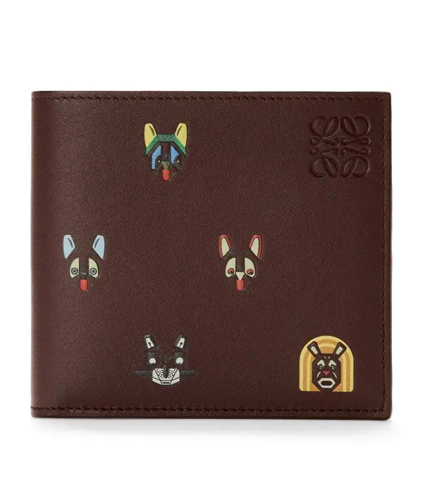 Loewe X Louis Wain Leather Cats Wallet - Brown