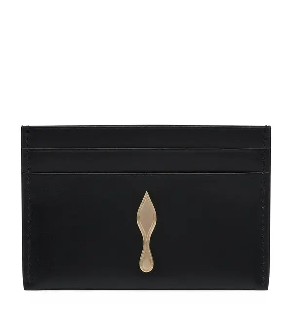 CHRISTIAN LOUBOUTIN Bettina Calfskin Card Holder - Black