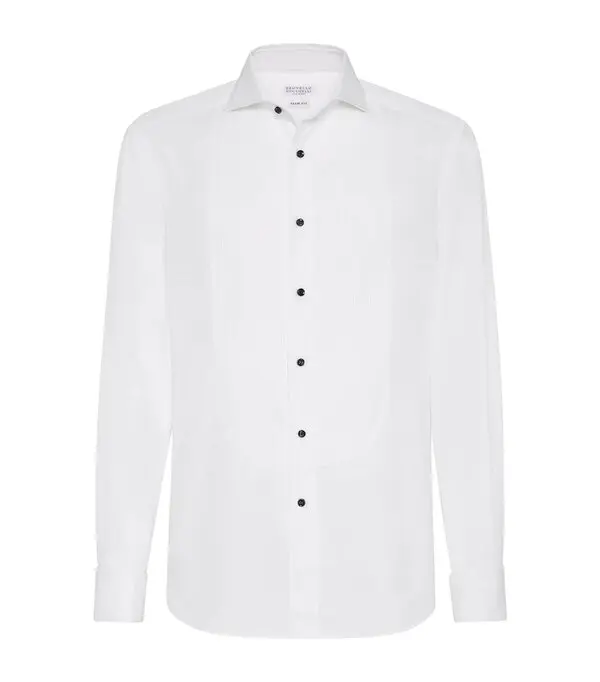 Brunello Cucinelli Cotton Tuxedo Shirt