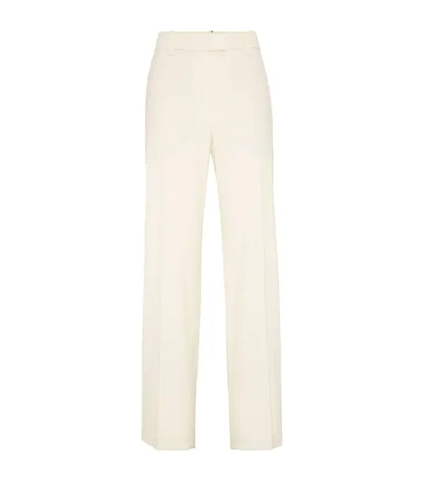Brunello Cucinelli Wool-blend Gabardine Cigarette Trousers