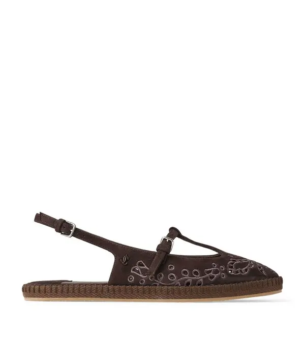 JIMMY CHOO Aimee Slingback Espadrille Flats