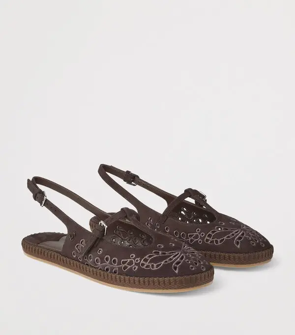 JIMMY CHOO Aimee Slingback Espadrille Flats
