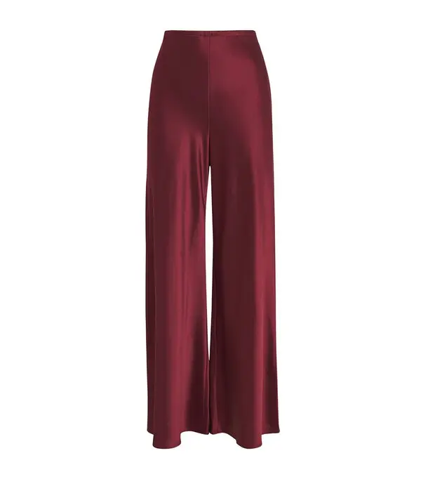 LESET Satin Barb Bias Trousers
