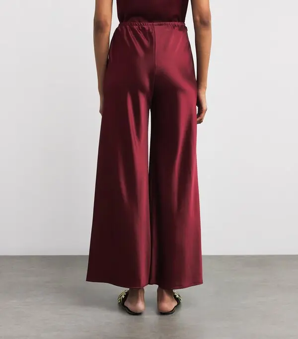 LESET Satin Barb Bias Trousers