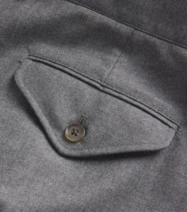 Ralph Lauren Purple Label Wool Pleated Byron Trousers