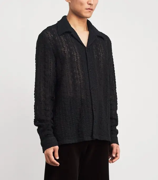 Séfr Wool-blend Lace Jagou Shirt