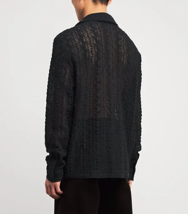 Séfr Wool-blend Lace Jagou Shirt