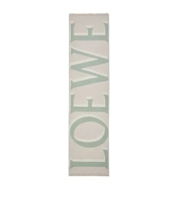 Loewe Cashmere-wool Scarf - Beige