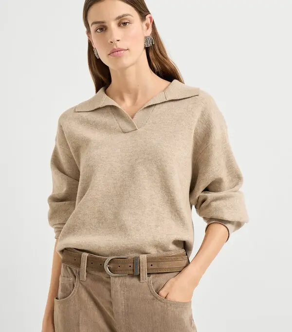 Brunello Cucinelli Suede Textured Belt
