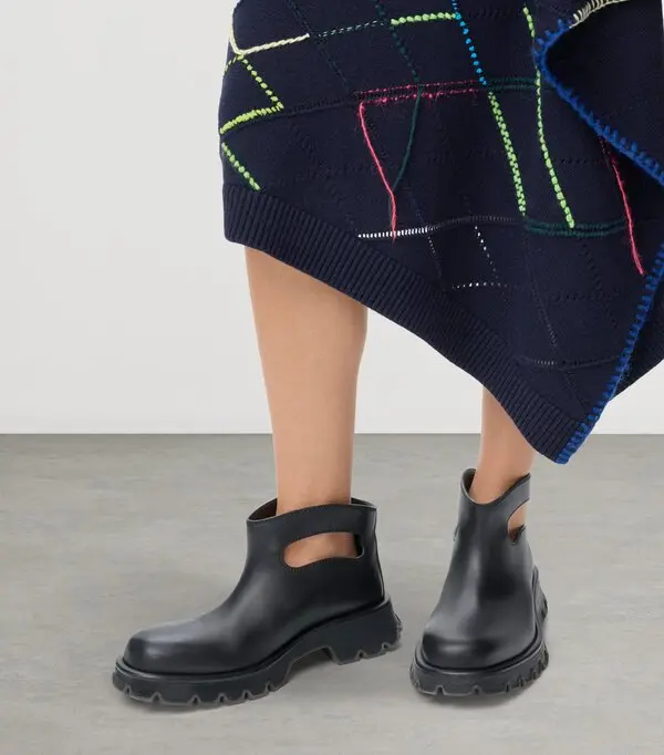 Loewe Leather Bobby Boots