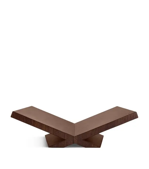 Assouline Walnut Leather Bookstand