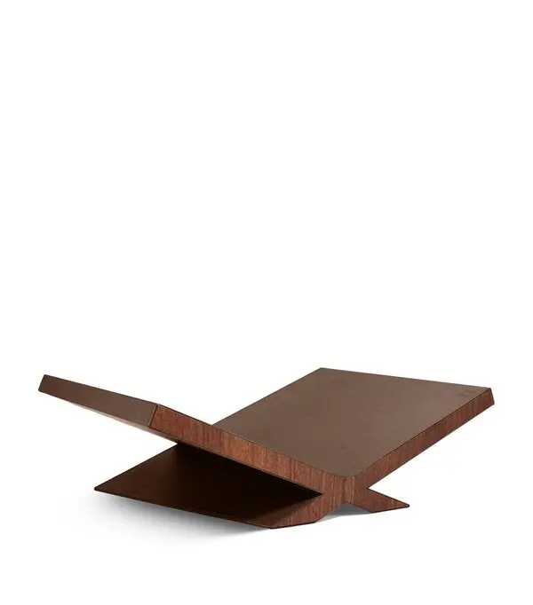 Assouline Walnut Leather Bookstand