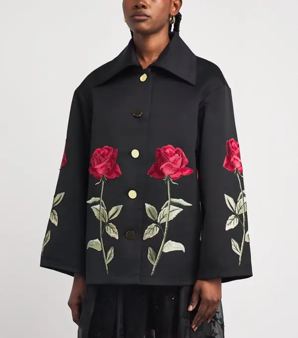 LEO LIN Rose-embroidered Leyna Jacket