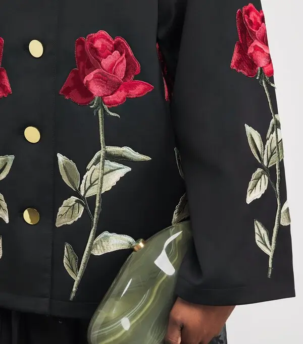 LEO LIN Rose-embroidered Leyna Jacket