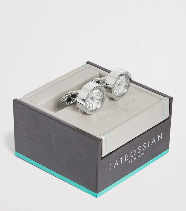 Tateossian Big Ben Watch Cufflinks - Silver