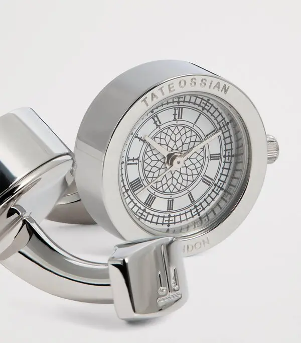 Tateossian Big Ben Watch Cufflinks - Silver
