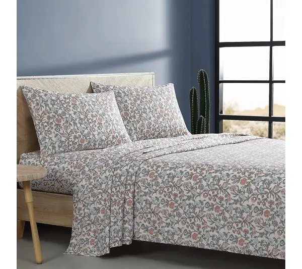 Wrangler Westward Floral Beige Full Microfiber Heet Set - One-color