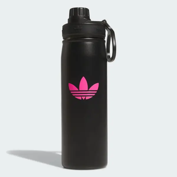 Adidas Ori M Steel 600 Metal Bottle - Black / Lucid Pink
