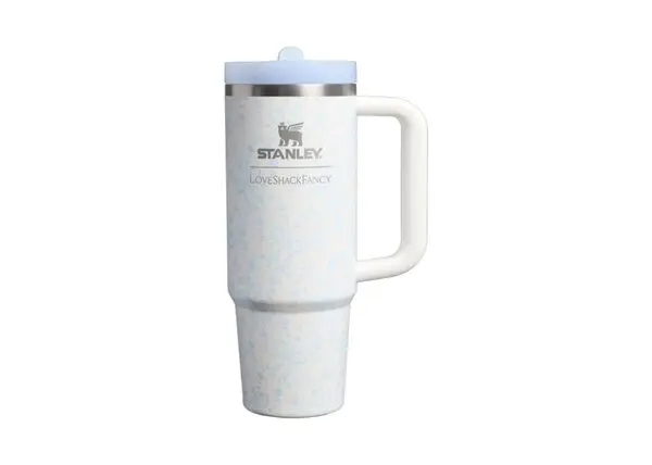 STANLEY 1913 X Loveshackfancy Quencher Protour Flip Straw 30oz Tumbler - Coquette Bow Winter Ice