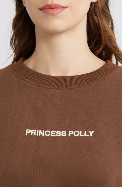 Princess Polly Logo Graphic Crewneck Sweatshirt