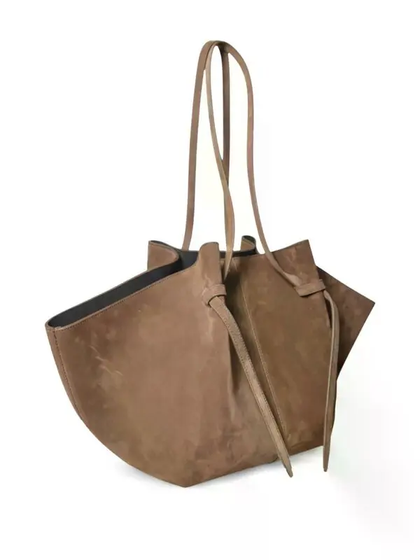 Yuzefi Knot-detail Tote Bag - Brown