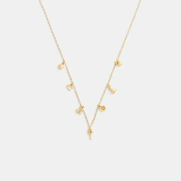 COACH® Mini Icons Charm Necklace - Gold