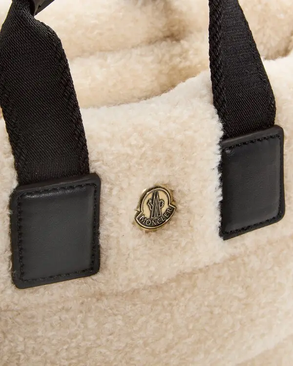 Moncler Micro Caradoc Faux Fur Crossbody Bag