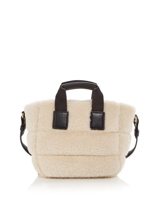 Moncler Micro Caradoc Faux Fur Crossbody Bag