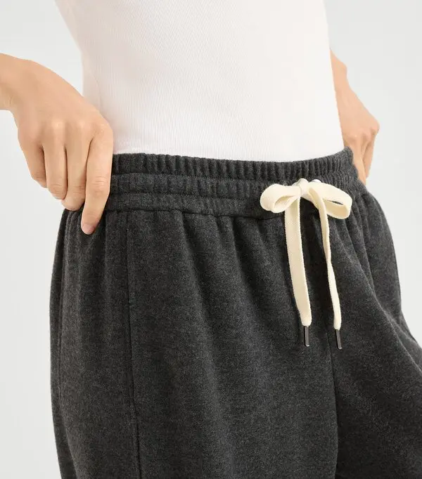 Brunello Cucinelli Double-cashmere Jersey Sweatpants