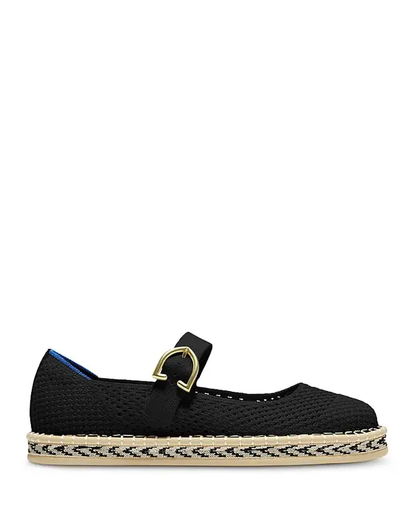 Rothy's Espadrille Mary Jane Flats - Black