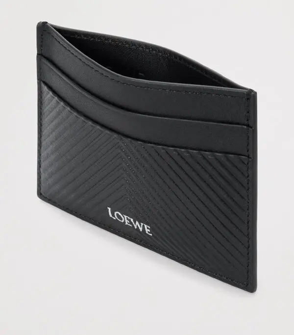Loewe Leather Chevron Card Holder