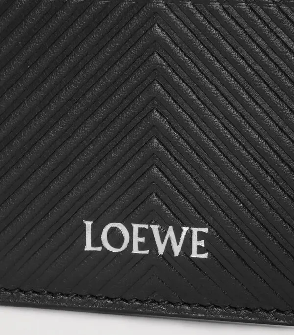 Loewe Leather Chevron Card Holder