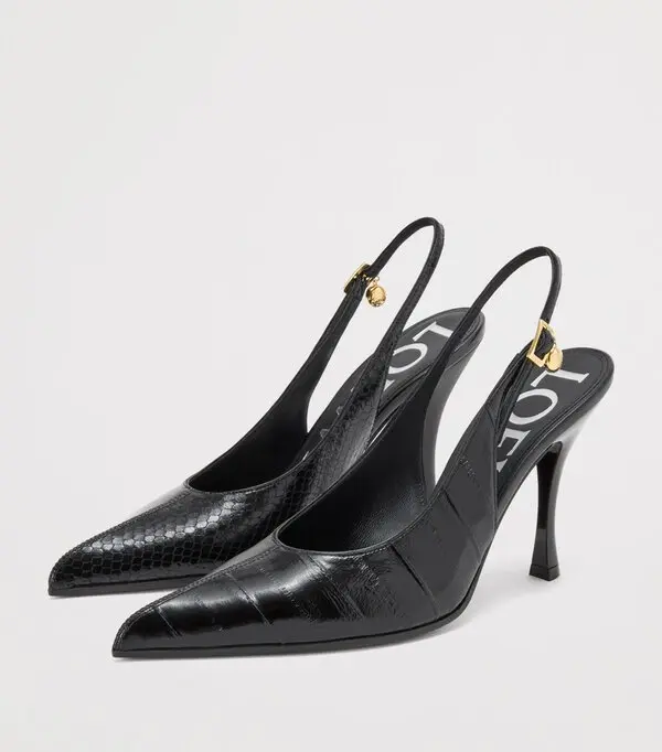 Loewe Leather Slingback Pumps