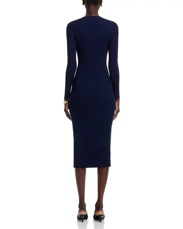 Elie Tahari The Monroe Knit Dress In Navy - 30% Off | Editorialist