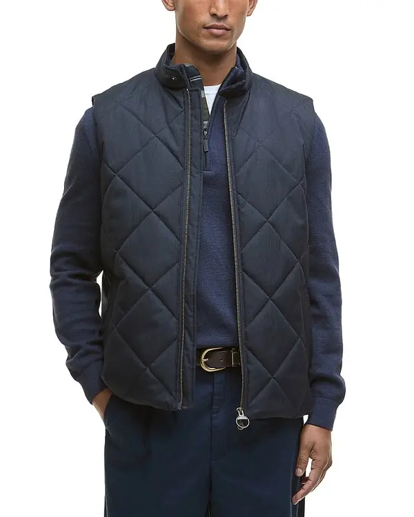 Barbour City Harrington Quilted Gilet Vest - Navy