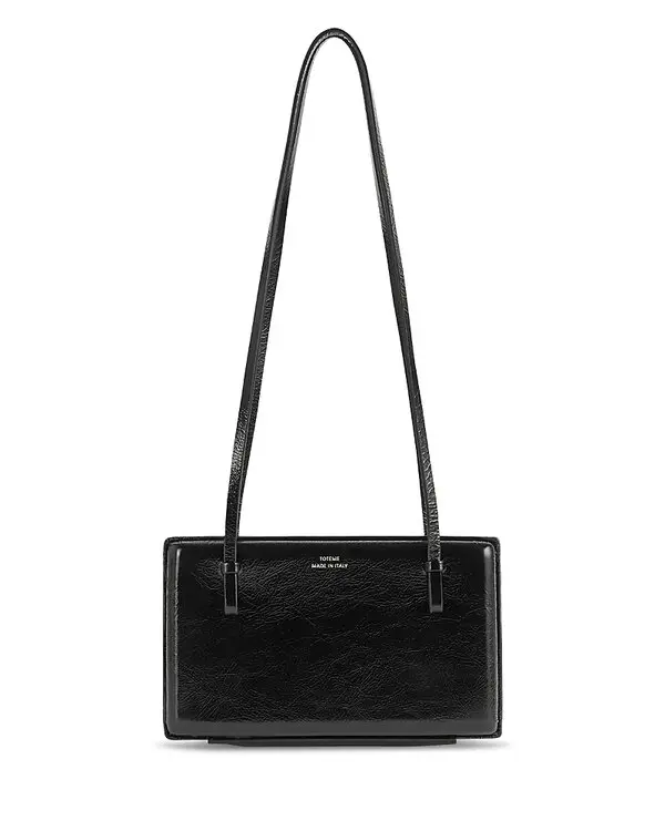 TOTEME Mini Naplack Leather Cocktail Bag - Black